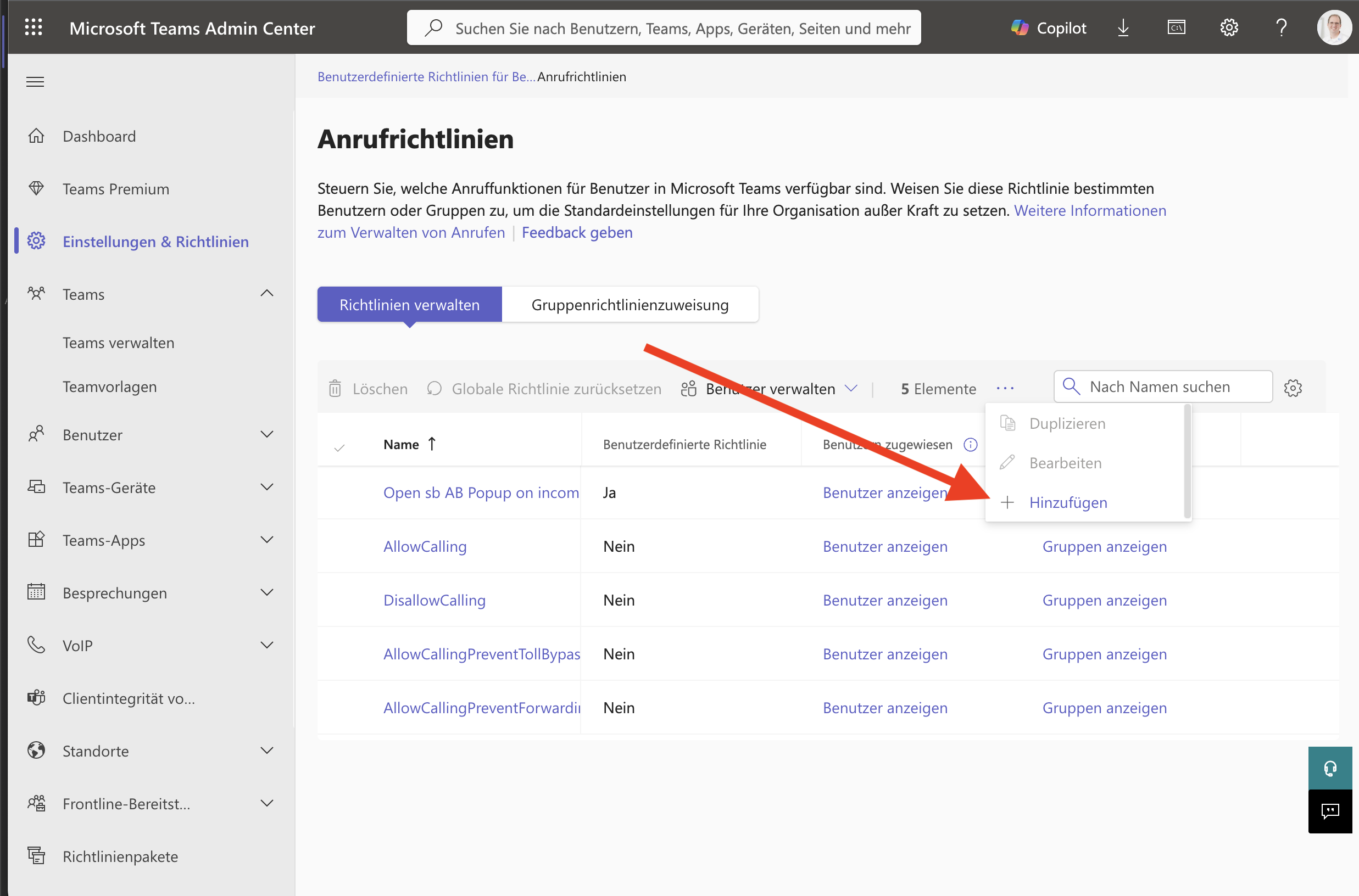 Wie richte ich die Namensauflösung bei eingehendem Teams-Anruf ein (via sync.blue® ADRESSBUCH ...